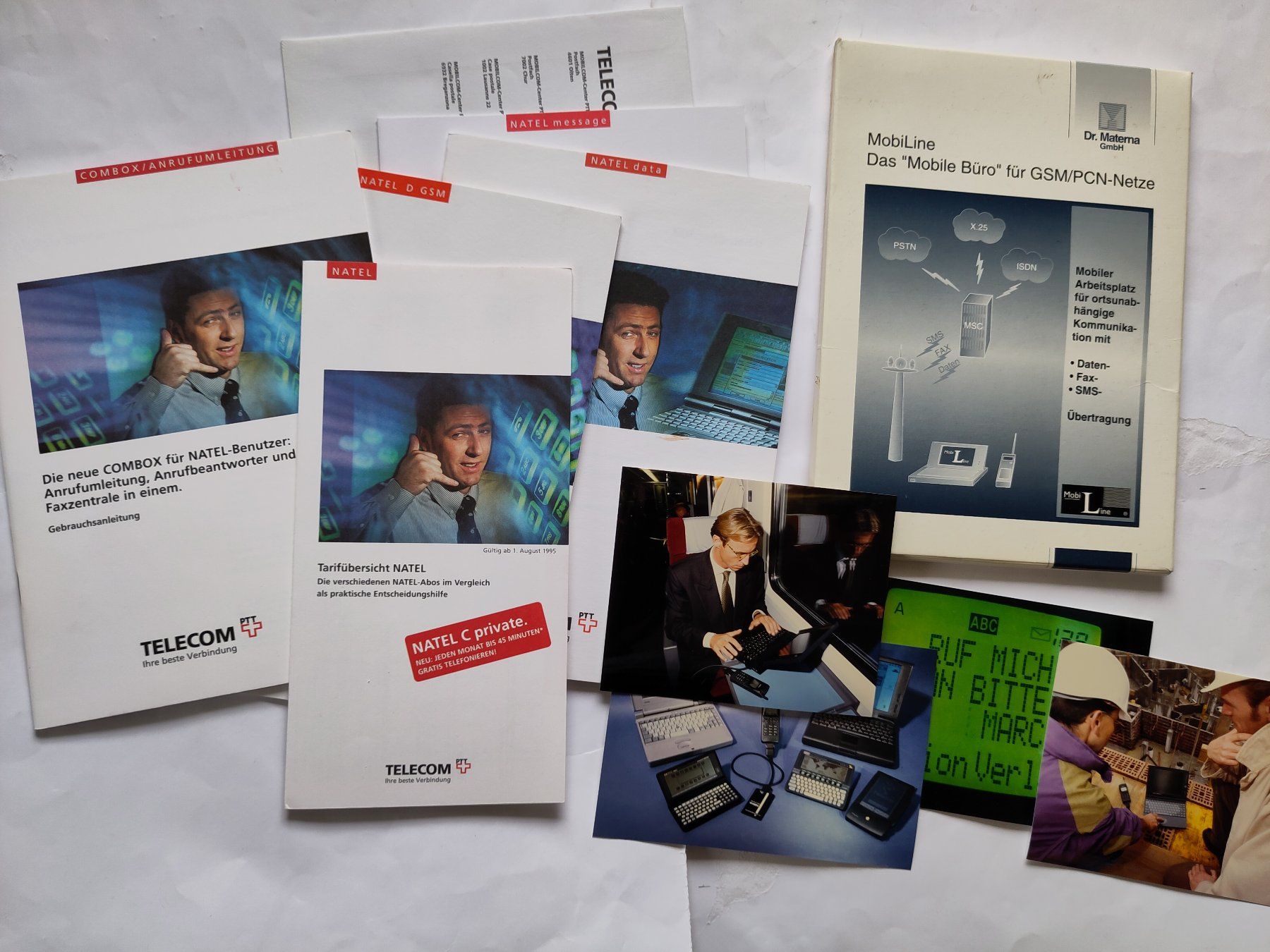 Natel C und Natel D Prospekte und 4 Pressefotos von 1995 (Gebraucht) in ...