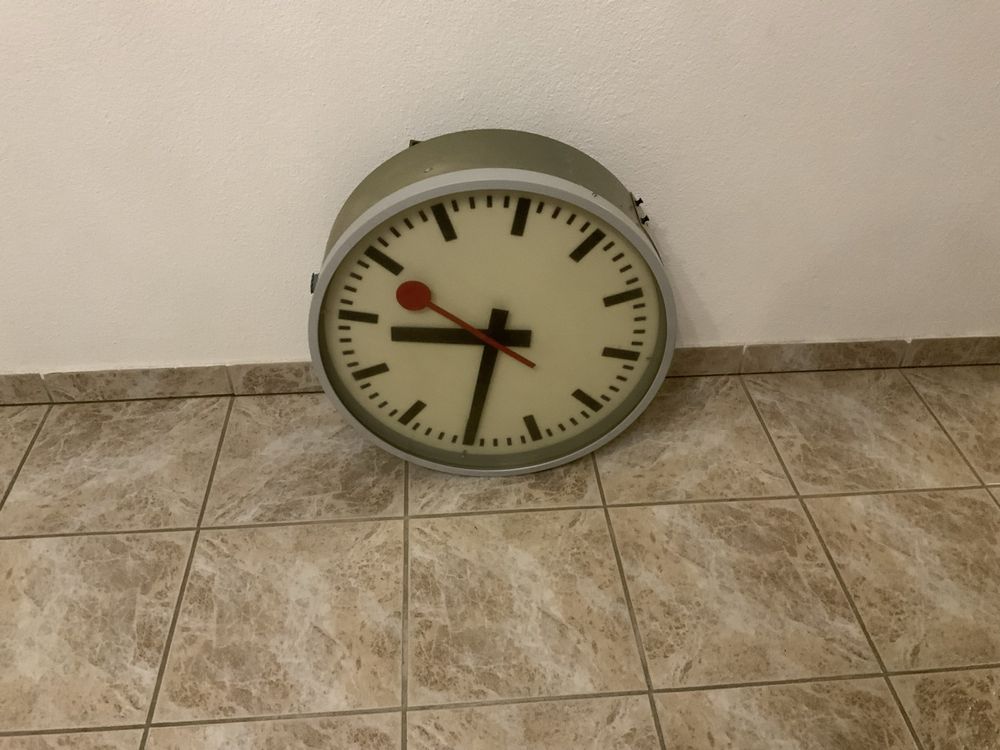 Grosse SBB Bahnhofsuhr, Retro Wanduhr, Vintage Uhr (Gebraucht) in ...