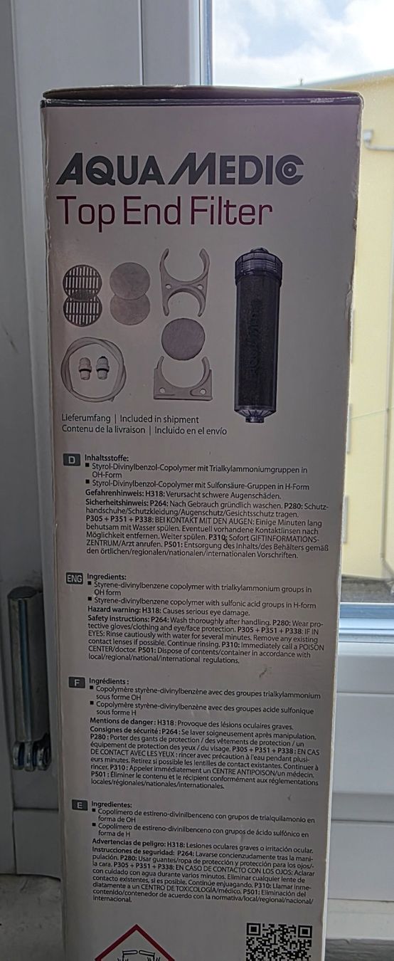 Aquamedic Top End Filter (anti silicate) (Neuf avec emballage d'origine ...