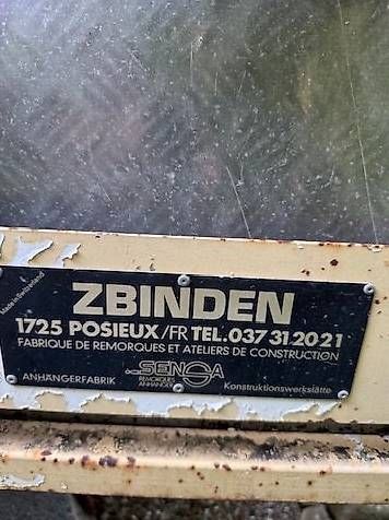 Transport-Anhänger ZBINDEN Sensa, Plane und Rahmen abnehmbar (Gebraucht ...