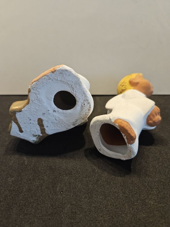 2 süsse, singende Engel Keramik, ca 10 und 13 cm hoch (Gebraucht) in ...