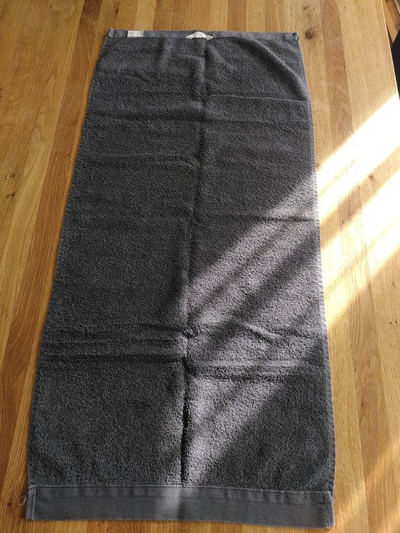 Handtuch, Baumwolle, anthrazit, 96x43 cm (Gebraucht) in Felben ...