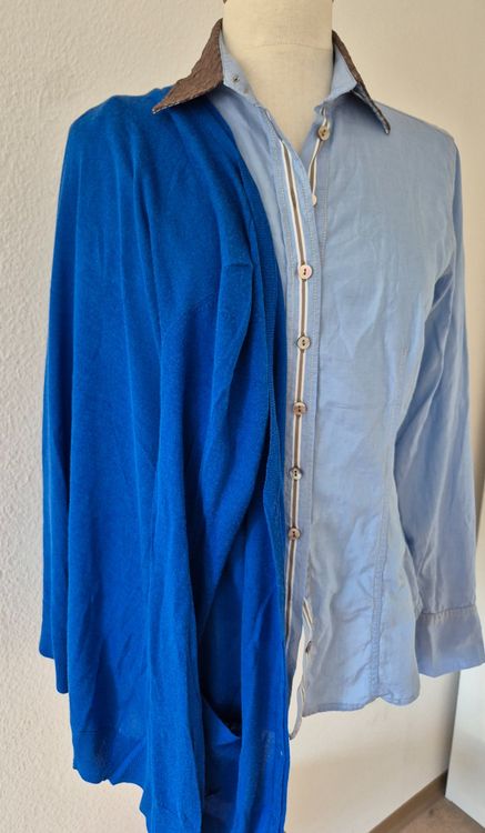 MAX VOLMÁRY DIAMONDANDPEARLS BLUSE M 38 TOP zu JEANS ROCK (Gebraucht ...