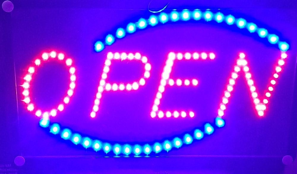 LED Leuchtreklame "OPEN" für Ihr Geschäft (Neu (gemäss Beschreibung ...