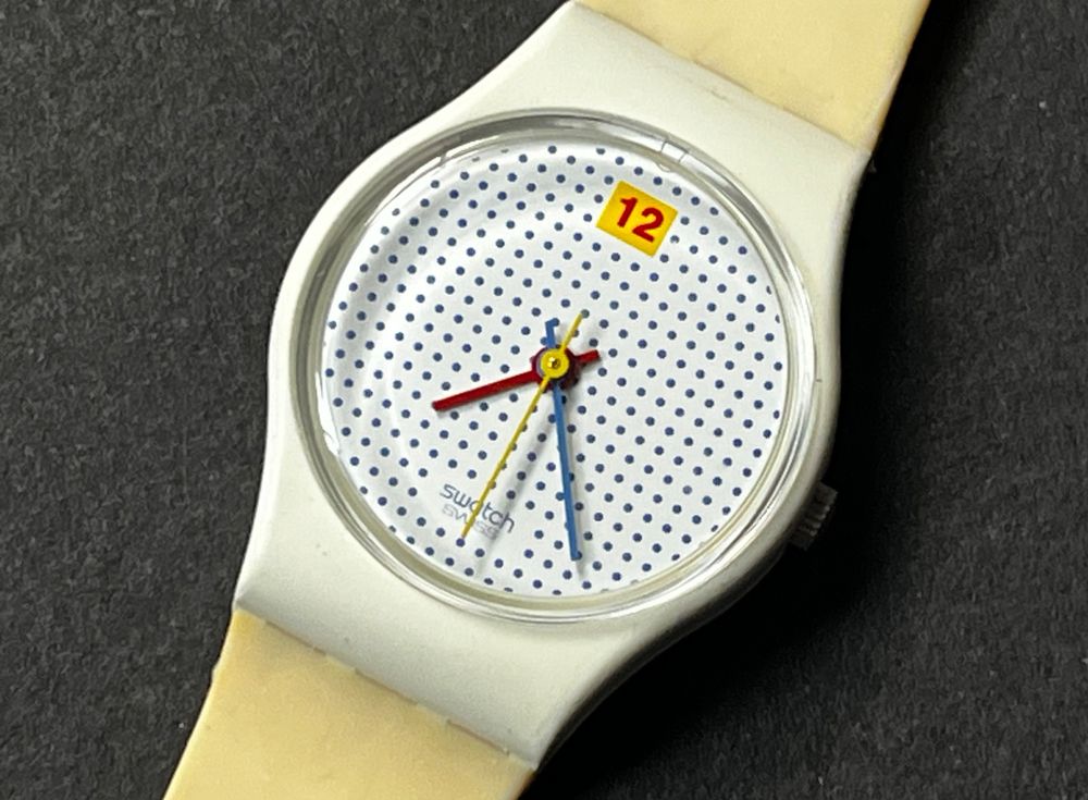 Swatch Lady Dotted Swiss LW104 1985 selten - Dummy (Neu (gemäss ...