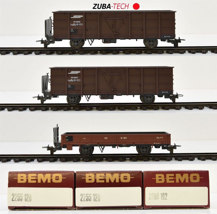 Bemo 3x Güterwagen der RhB H0m GS mit OV (Gebraucht) in St. Gallen für CHF 26 – mit Lieferung ...