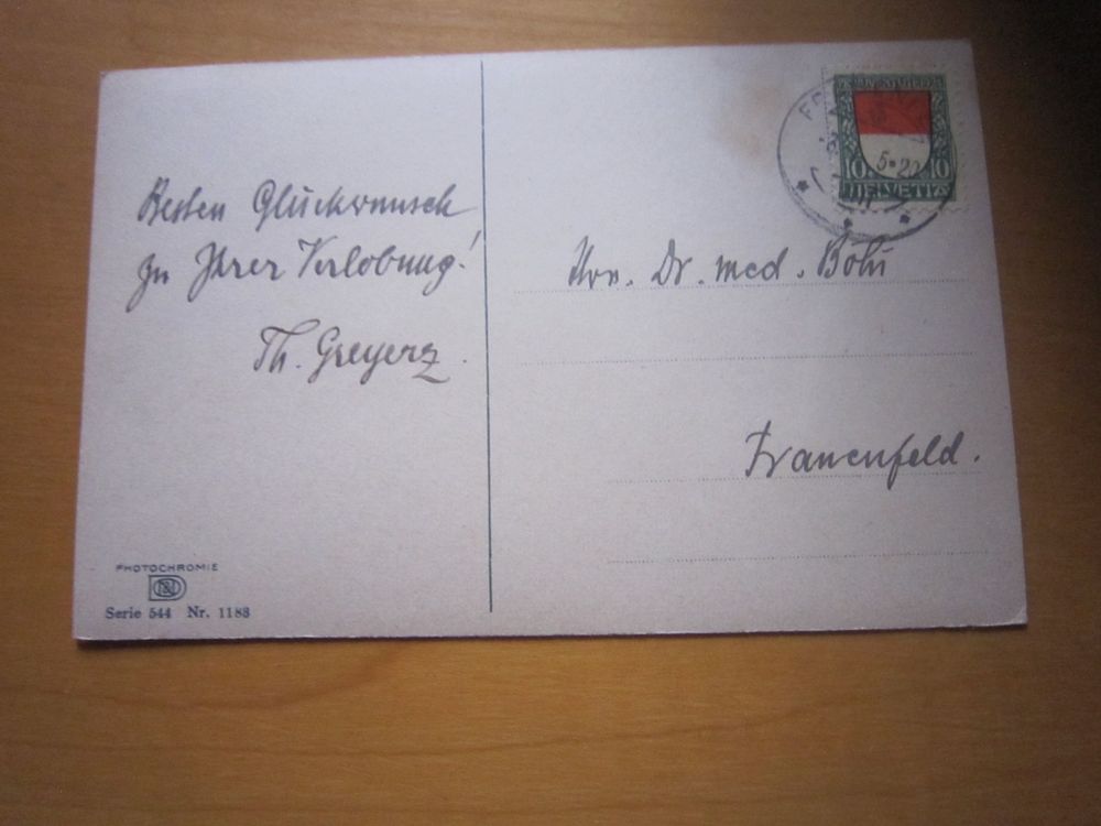 PJ 1924 Solothurn auf Postkarte (Gebraucht) in Gordola für CHF 1 – mit ...