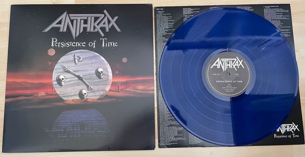 Anthrax Persistence of time blue vinyl lp RAR | Kaufen auf Ricardo