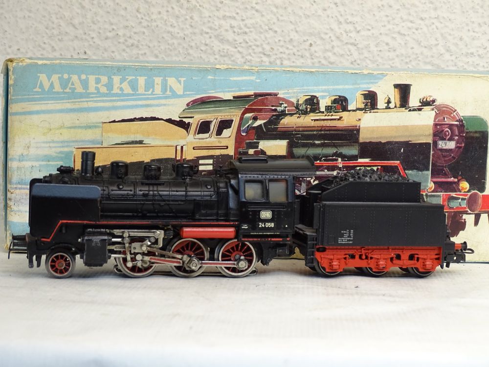 Märklin 3003 Dampflok BR24 058, DB, Schwarz, H0,WS/AC (Gebraucht) in Wohlen AG für CHF 49 – mit ...