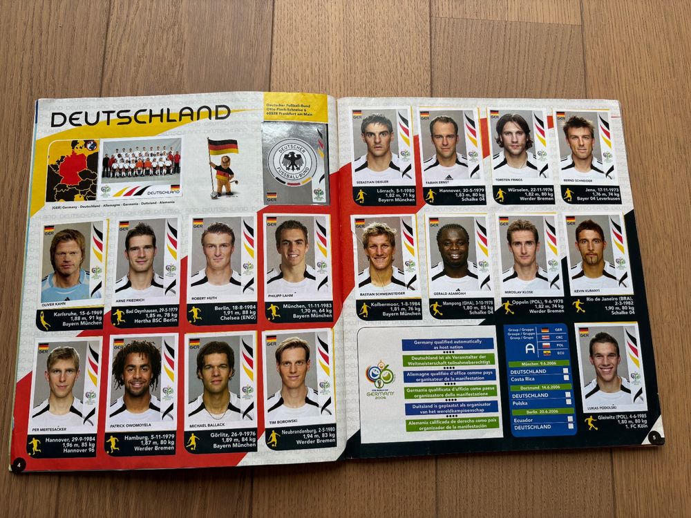 Panini Album WM 2006 KOMPLETT + Jens Lehmann - Bestellschein (Gebraucht ...