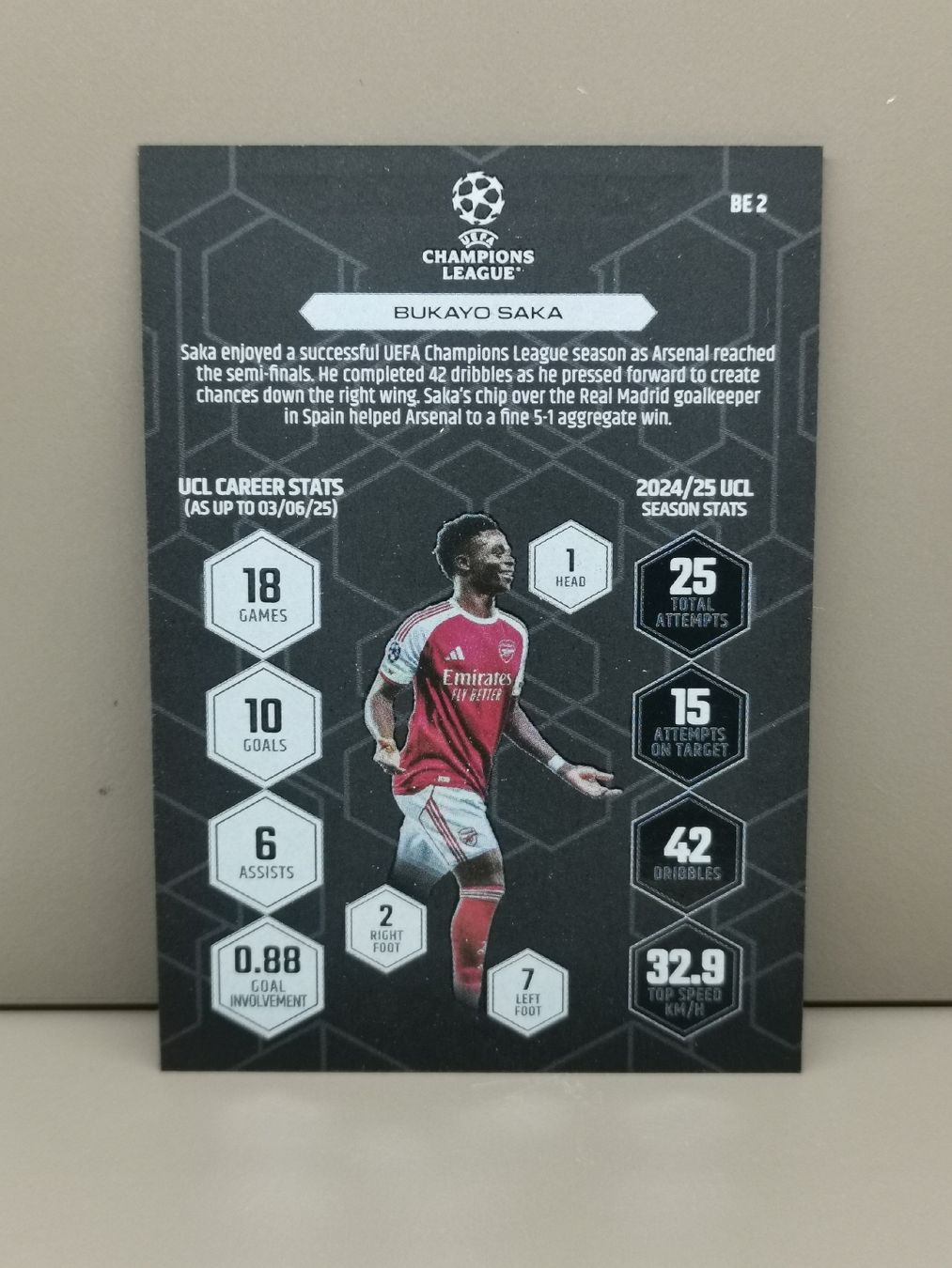 Match attax 2025/26 Bukayo Saka Black Edge (Gebraucht) in Einsiedeln ...