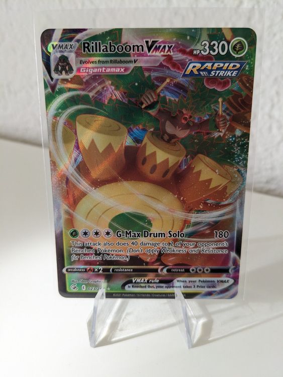 Pokemon Fusion Strike - Rillaboom VMAX ( EN ) | Kaufen auf Ricardo