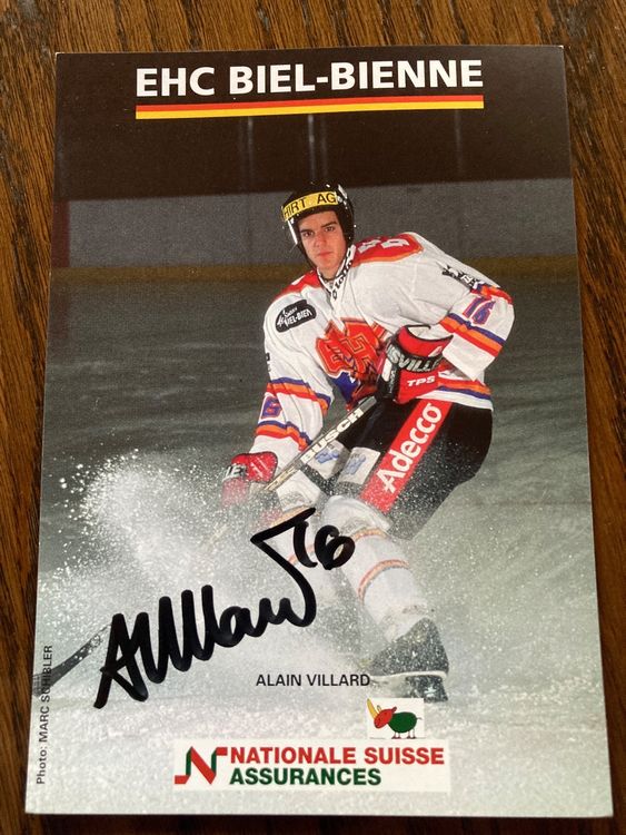 Villard Alain / HC Bienne / signature originale | Kaufen auf Ricardo