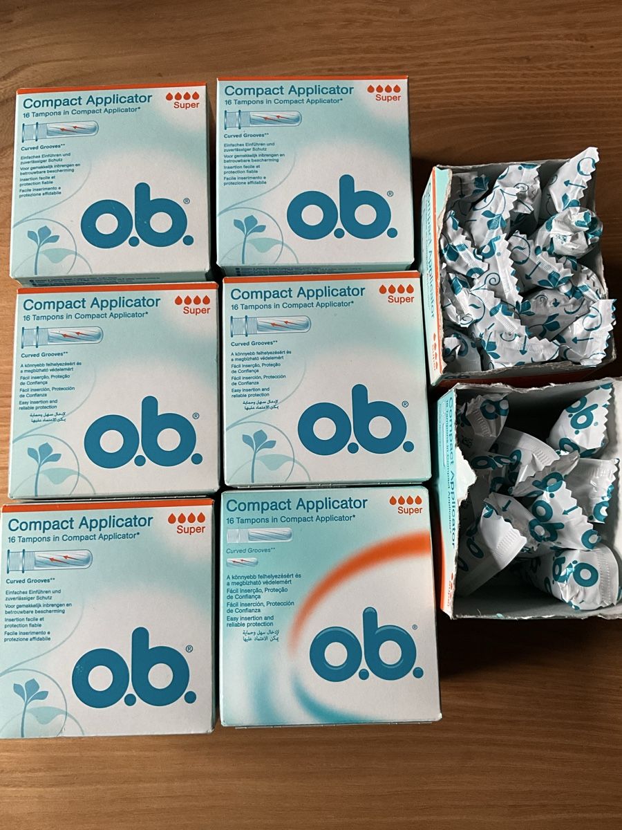 o.b. Tampons Compact Applicator Super, 6 Packungen (Neu und ...