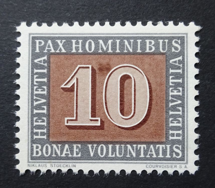 ZNr. 263 Pf. 'Fleck bei der 10', **, SBK 200.00 (Gebraucht) in Watt für ...