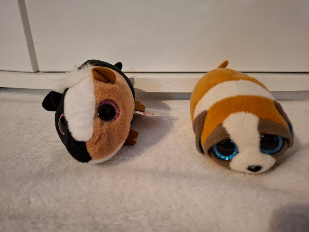 2x Ty Beanie Plüschtiere Hund GYPSY und Hamster THEO, 5cm (Gebraucht ...