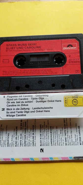Klby und Caroline 2 Kasetten | Kaufen auf Ricardo