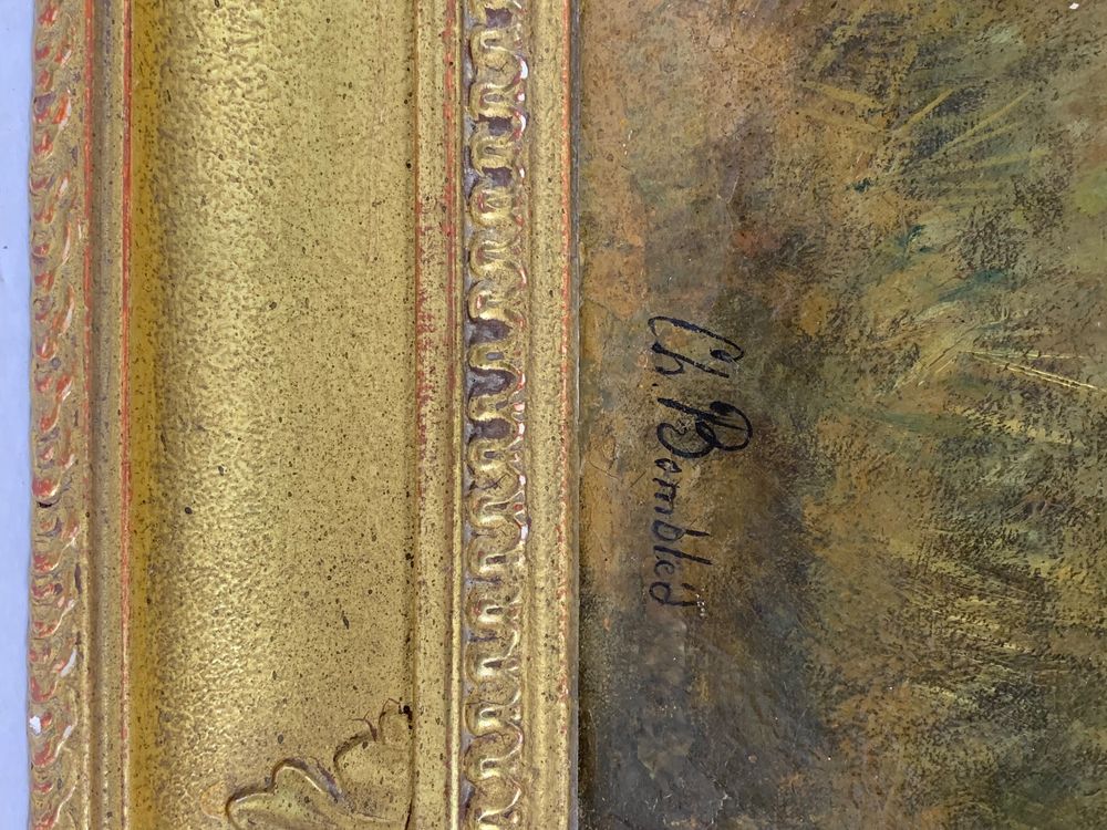 Charles Louis Bombled (1862-1927) Jagdszene Gemälde (Gebraucht) in Root ...