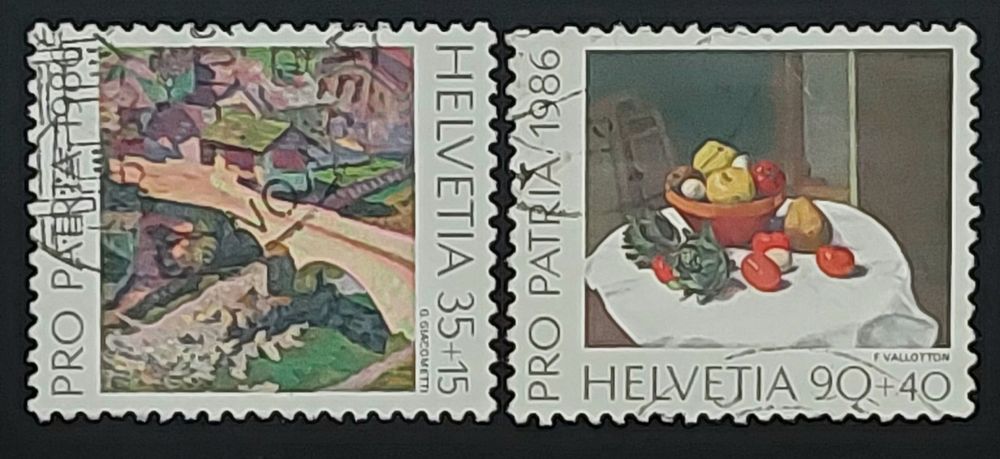 1986 Pro Patria B211 + B214 ʘ gestempelt | Kaufen auf Ricardo