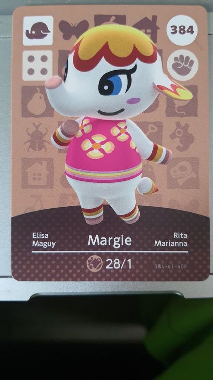 Carte Amiibo Animal Crossing - 384 Maguy / Margie | Kaufen auf Ricardo