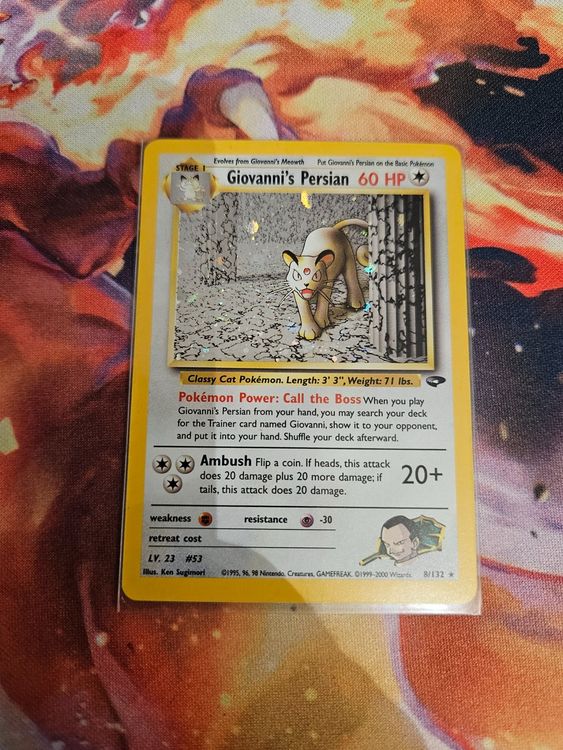 Pokemon - Giovanni's Persian - 8/132 - ENG - HOLO | Kaufen auf Ricardo