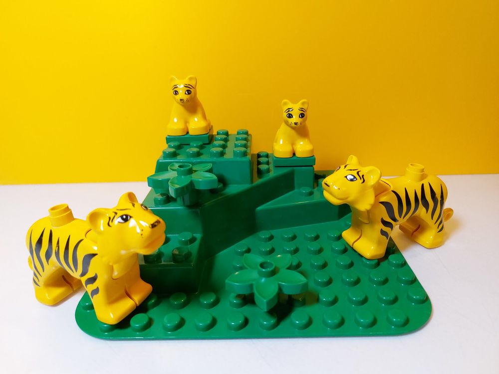 LEGO Duplo Tiger Familie auf 3D Hügel | Kaufen auf Ricardo