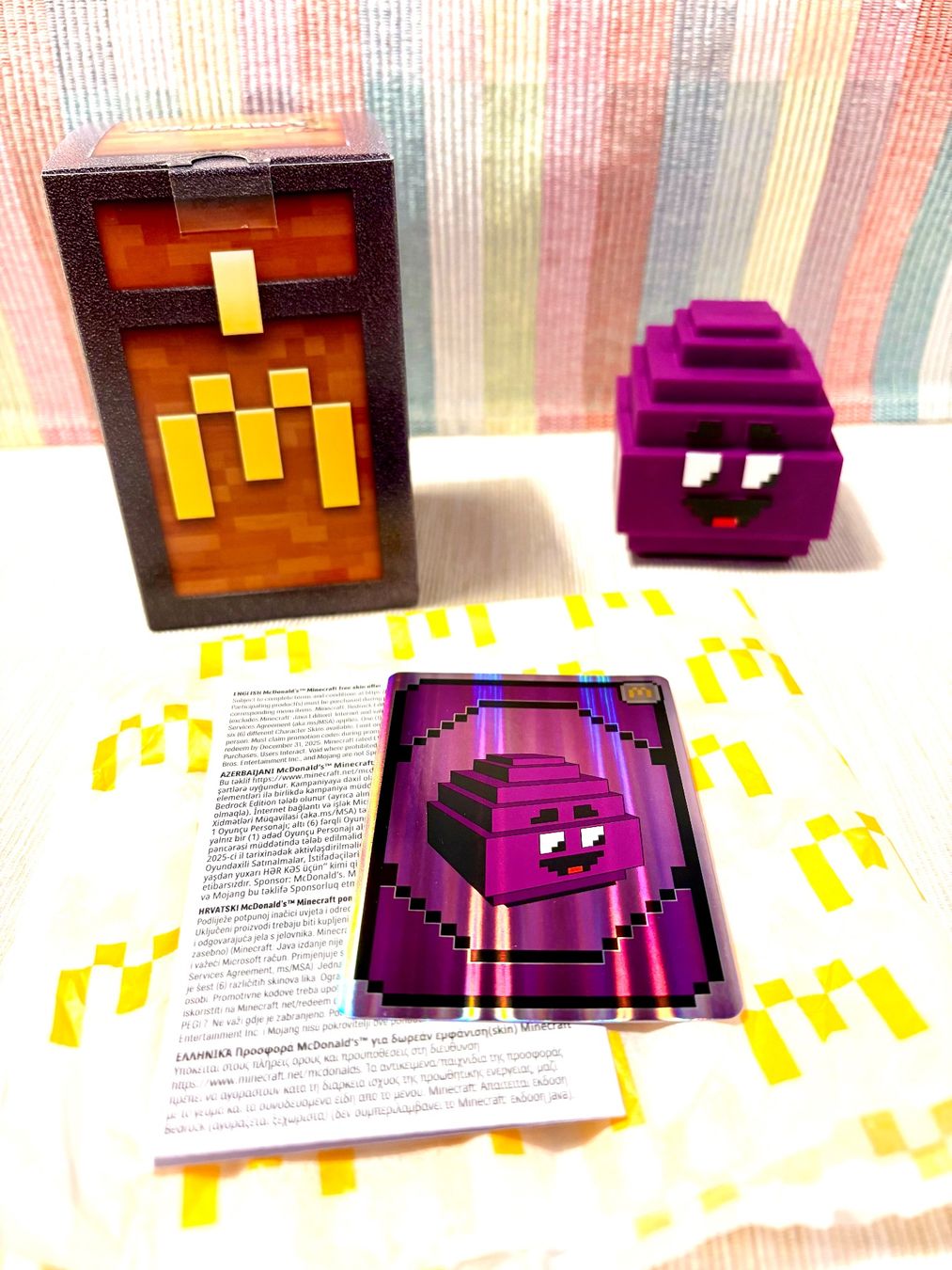 McDonalds MINECRAFT 2025 – Grimace Egg – Sammlerstück (Neu (gemäss ...