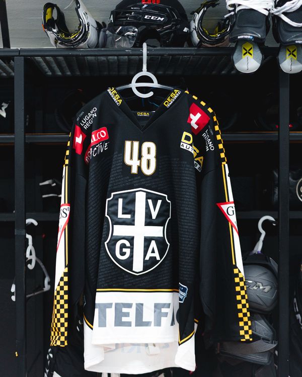 #48 Nick Meile - 24/25 Official Third Jersey HC Lugano | Kaufen auf Ricardo