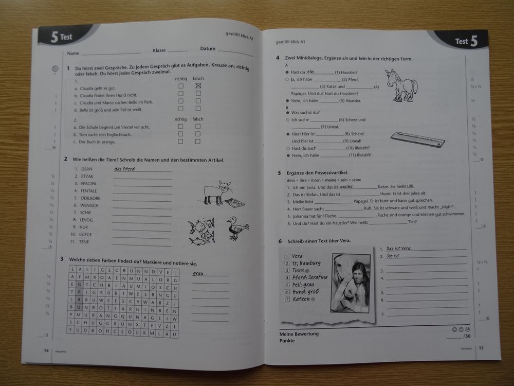 Genial klick A1 - Lehrerhandbuch und Testheft zum Lehrwerk (Gebraucht ...