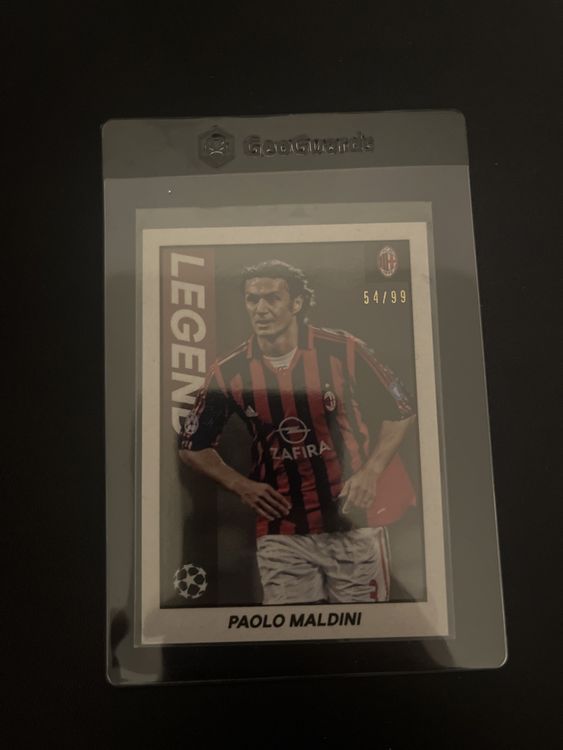 Topps Merlin Heritage 97 AC Milan Paolo Maldini Legend /99 | Kaufen auf ...