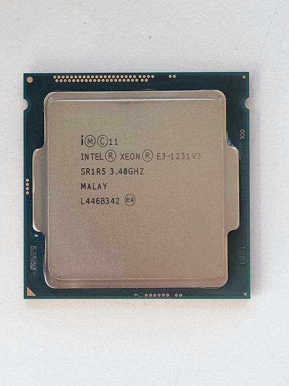 Intel Xeon E3-1231 V3 CPU (LGA 1150, 4-Core) mit Box Cooler (Gebraucht ...