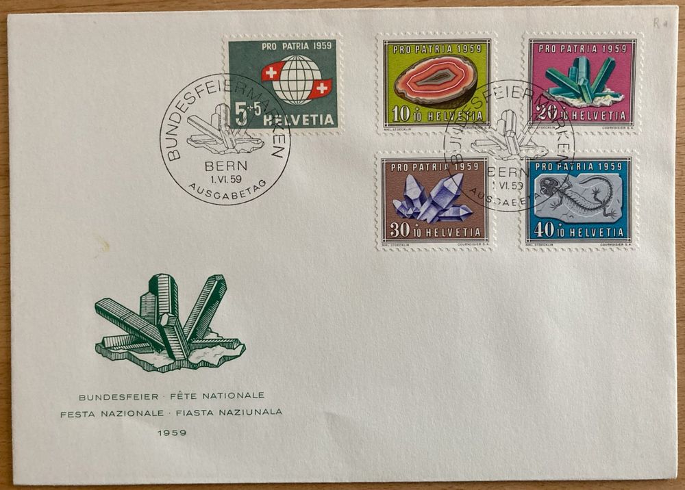 FDC Pro Patria 1959 illustriert ohne Adresse, SBK 35 Fr. (Gebraucht) in Flawil für CHF 5 – mit ...
