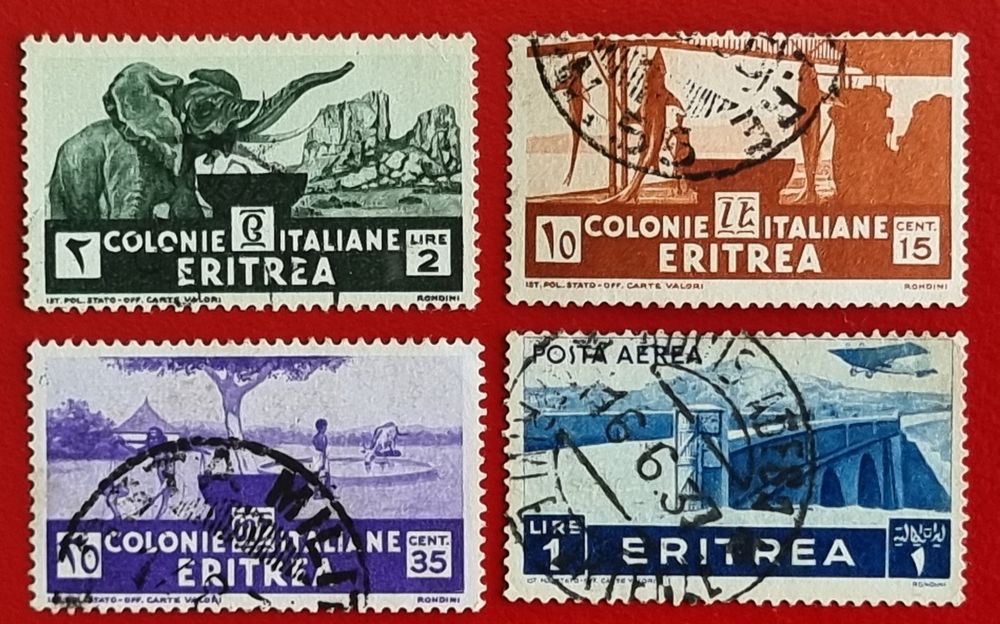 ITALIEN KOLONIEN ITALIA COLONIE ERITREA 1933 P. AEREA 1936 G (Gebraucht ...
