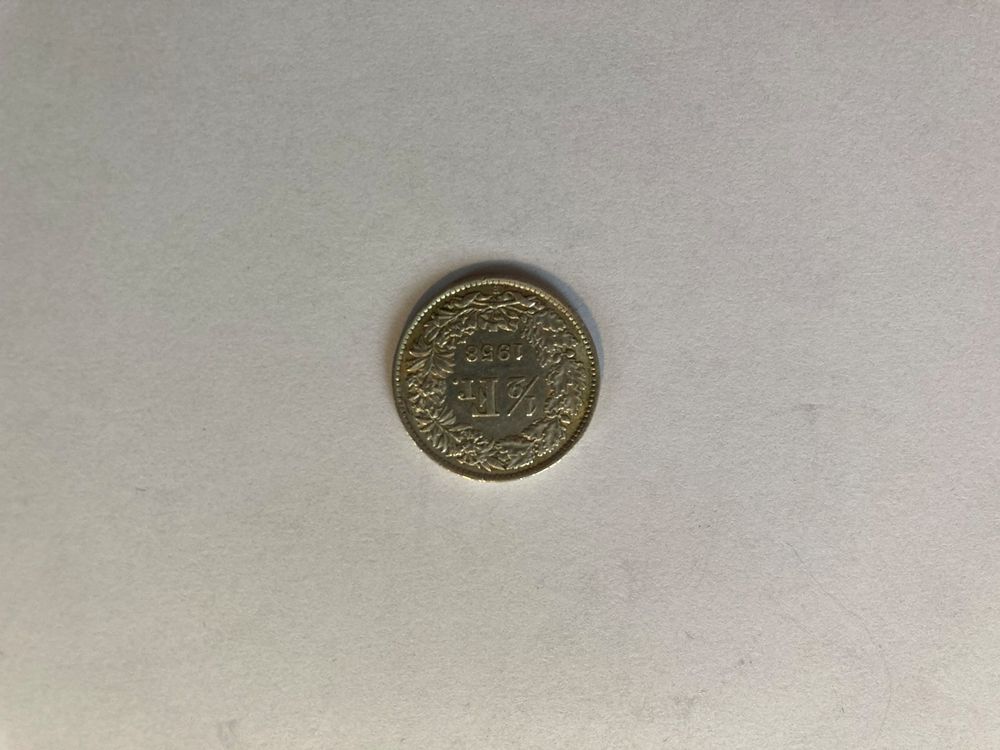 50 Rappen-Münze 1958 (Gebraucht) in Rothenhausen für CHF 0.5 – mit ...