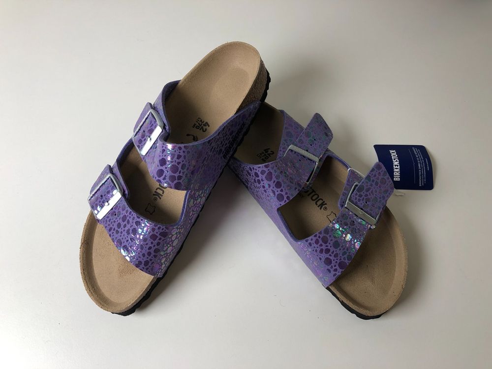 Birkenstock Arizona BS, Metalic Stones Violet, Grösse 42 (Neu und ...