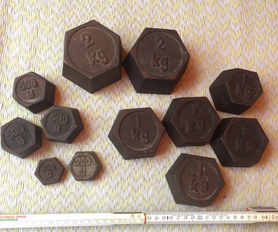 Gewichte (2kg, 1kg, 500g, 200g, 100g) | Kaufen auf Ricardo