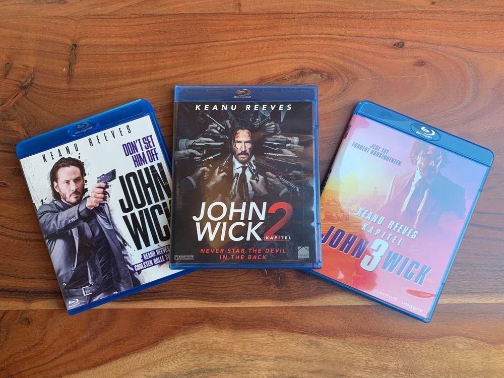 John Wick Teile 1-3 (Gebraucht) in Bäretswil für CHF 17 – mit Lieferung auf Ricardo kaufen