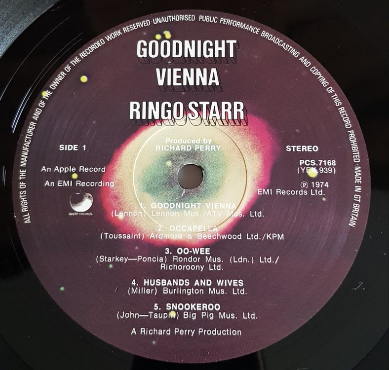 Vinyl Schallplatte Ringo Starr Good night vienna 1974 (Gebraucht) in ...