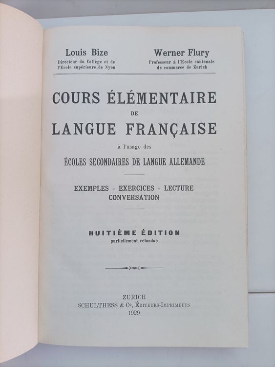 Cours élémentaire de langue française / Louis Bize et Werner (D ...