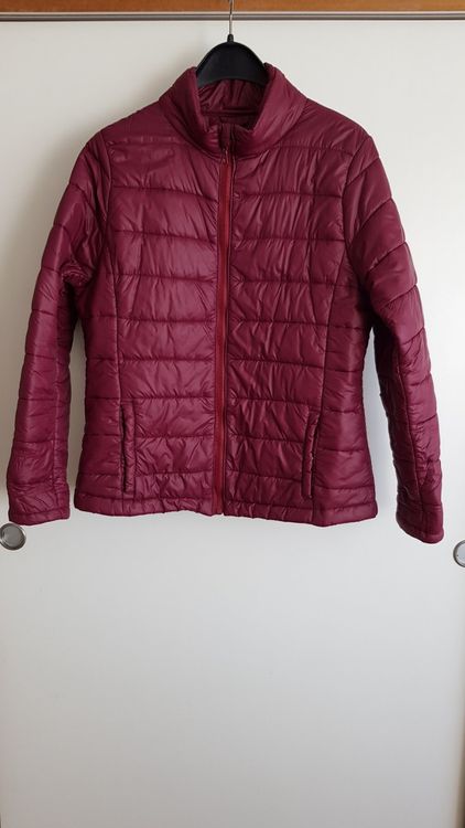 Winterjacke Basic, bordeau rot, Gr.ca.44, gesteppt, leicht (Gebraucht ...