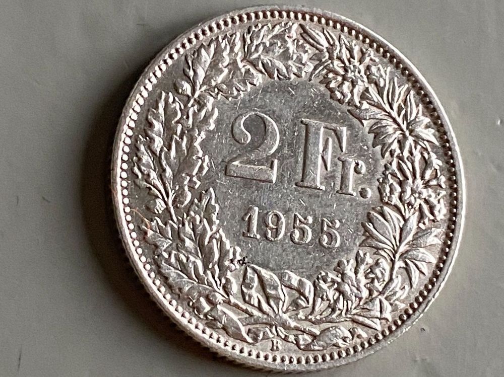 2 Franken 1955 Top mit Stempelriss | Kaufen auf Ricardo