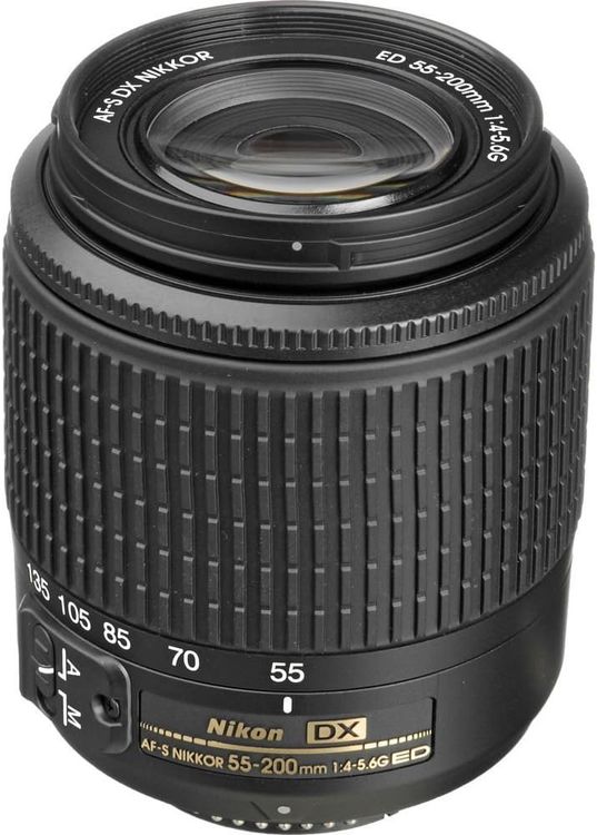 Nikkor AF-S 55-200mm f/4-5.6G IF-ED DX VR + lens hood (Gebraucht) in ...