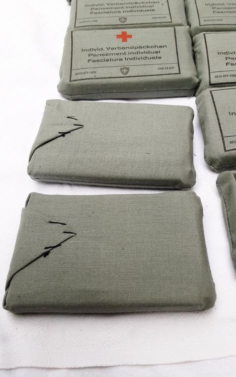 Armee,Militär,50 Stk.Verbandpäckchen Individ.ASM 69 | Kaufen auf Ricardo