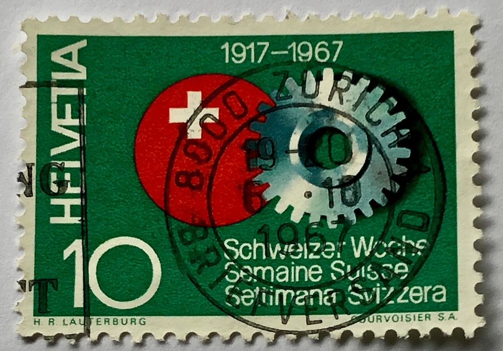 Nr.449 gestempel Zürich (Gebraucht) in Aarau für CHF 0.2 – mit Lieferung auf Ricardo kaufen