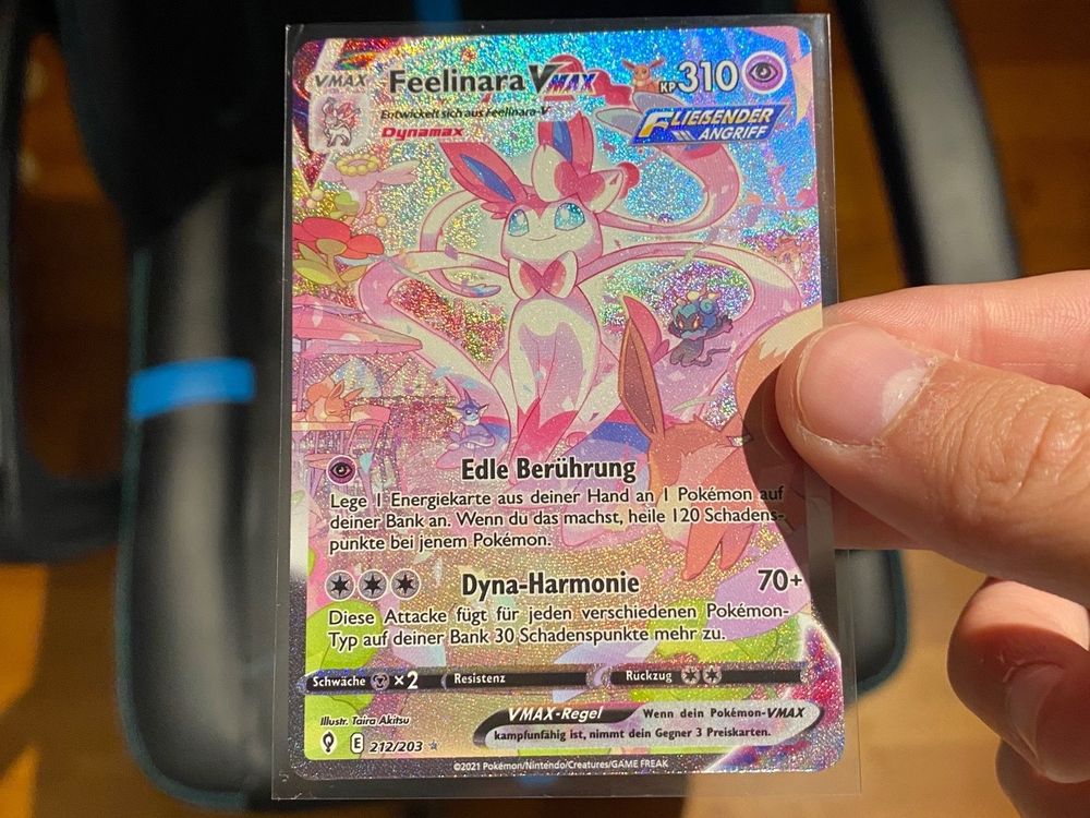 Pokemon Karte Feelinara VMAX 212/203 (Neu (gemäss Beschreibung)) in ...