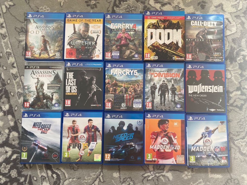 15 PlayStation 4 Spiele (Gebraucht) in Dübendorf für CHF 44 – mit Lieferung auf Ricardo kaufen