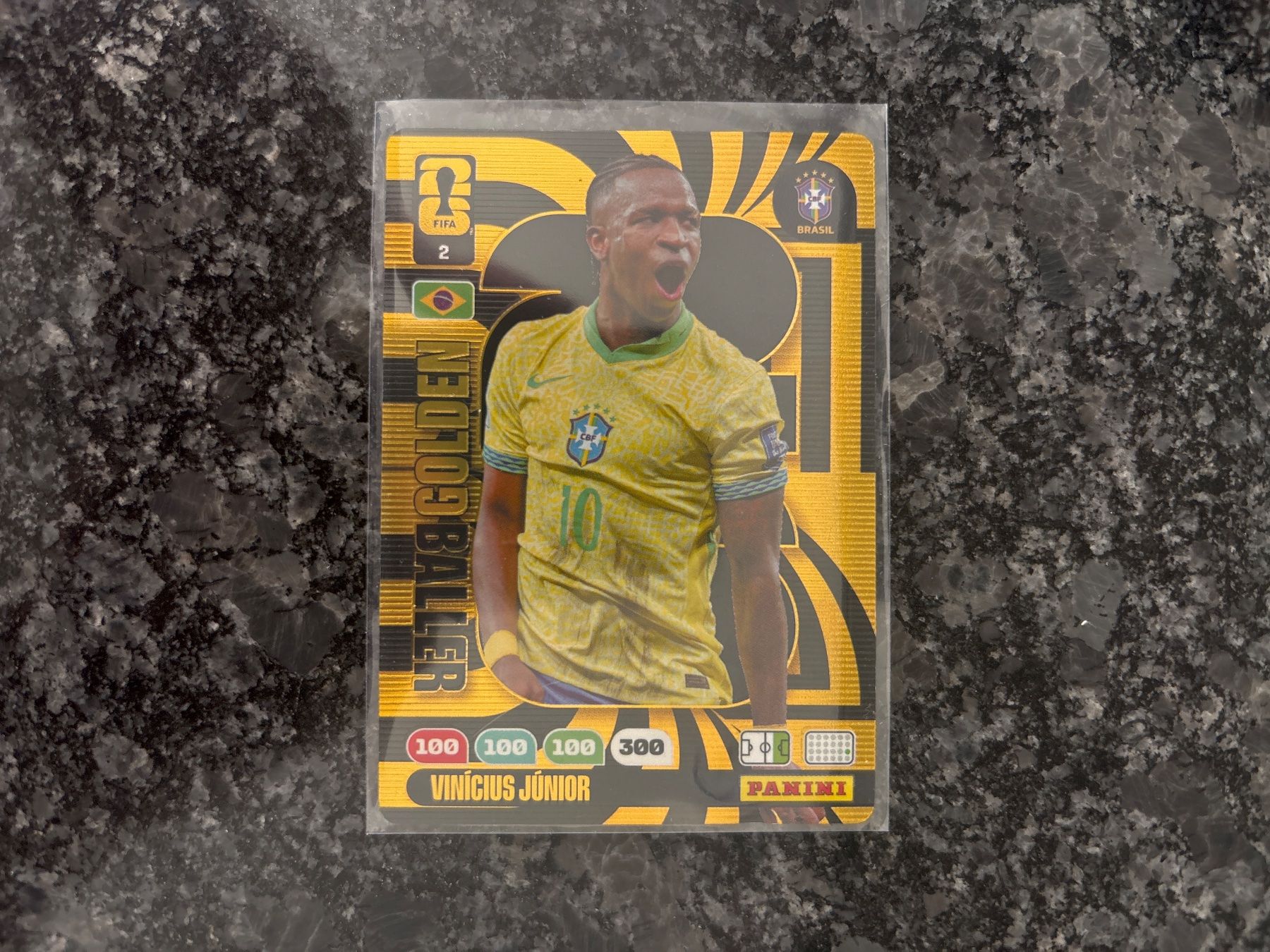 Panini World Cup 2026 Vinicius Júnior - Golden Baller (Gebraucht) in ...