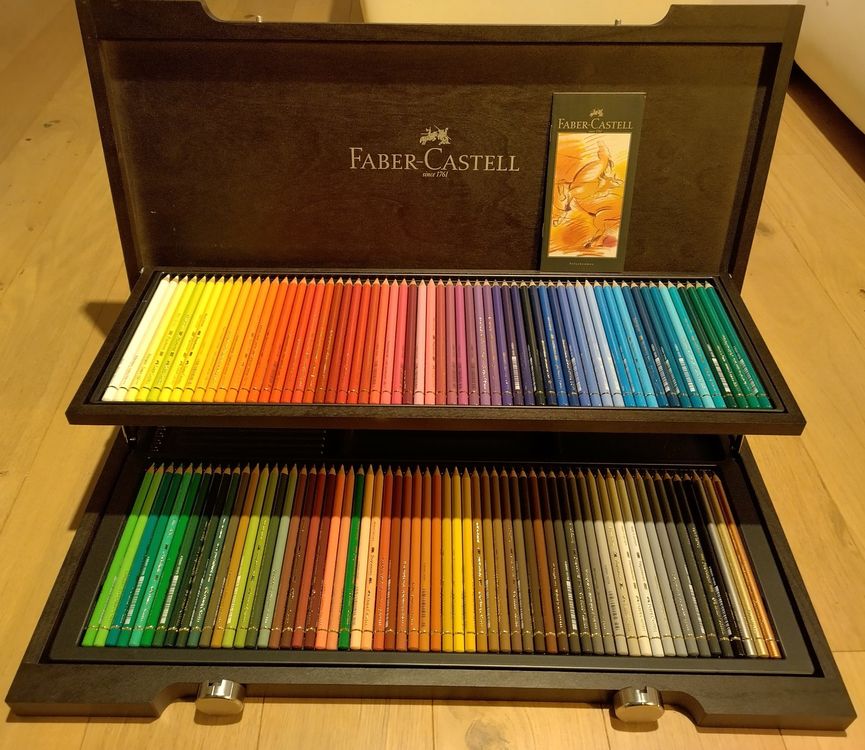Faber-Castell Polychromos (120er Set im edlen Holzkoffer) (Neu (gemäss ...