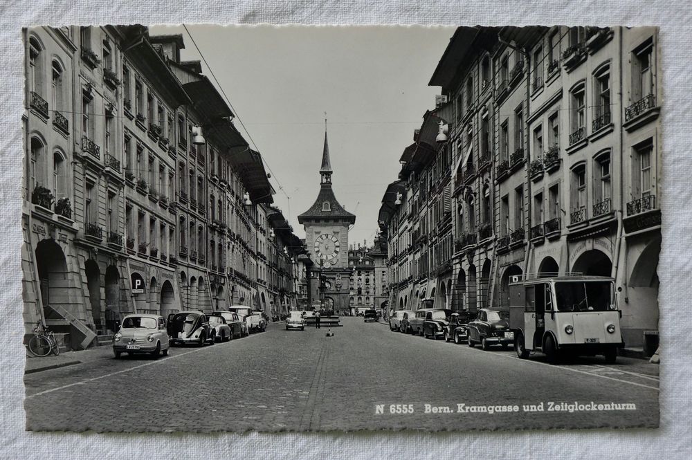 AK BERN BE, Kramgasse, Oldtimer, Postauto (Gebraucht) in Wallisellen für CHF 8 – mit Lieferung ...