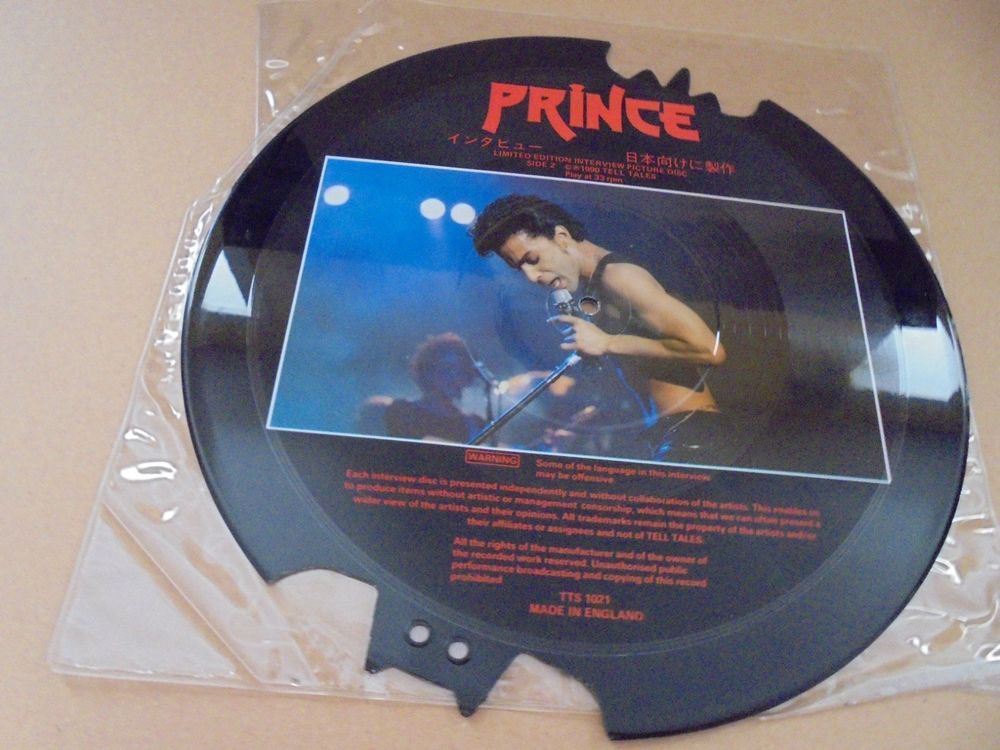 PRINCE " An interview with Prince " MAXI picture disc UK (EX (Gebraucht ...